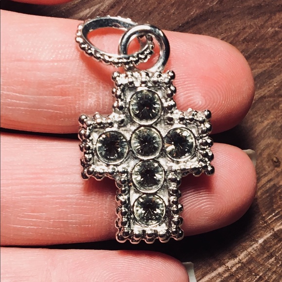 Premier Designs | Jewelry | Premier Designs Crystal Silver Cross ...